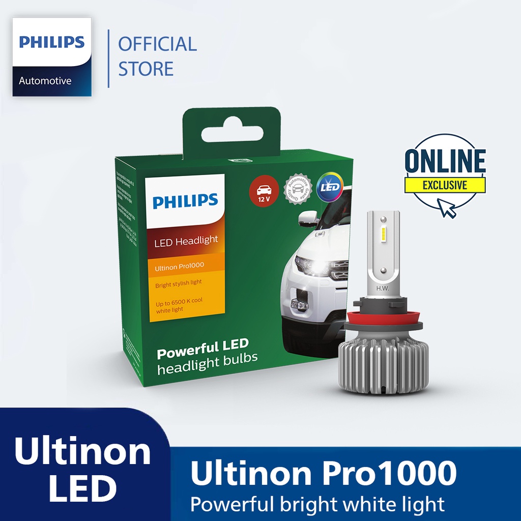Philips LED Headlights Ultinon Pro1000 | Online Exclusive | 1 Pair ...
