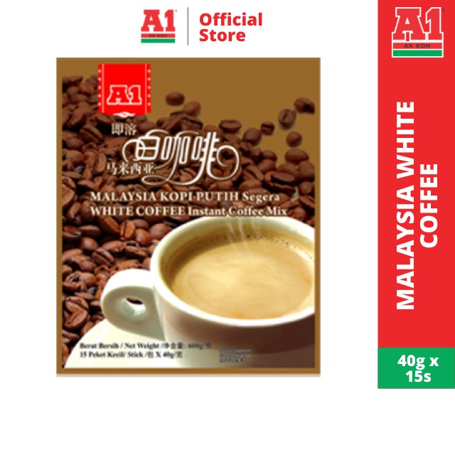 A1 Instant White Coffee - 3 In 1 (40g x 15 sachets) | Shopee Singapore