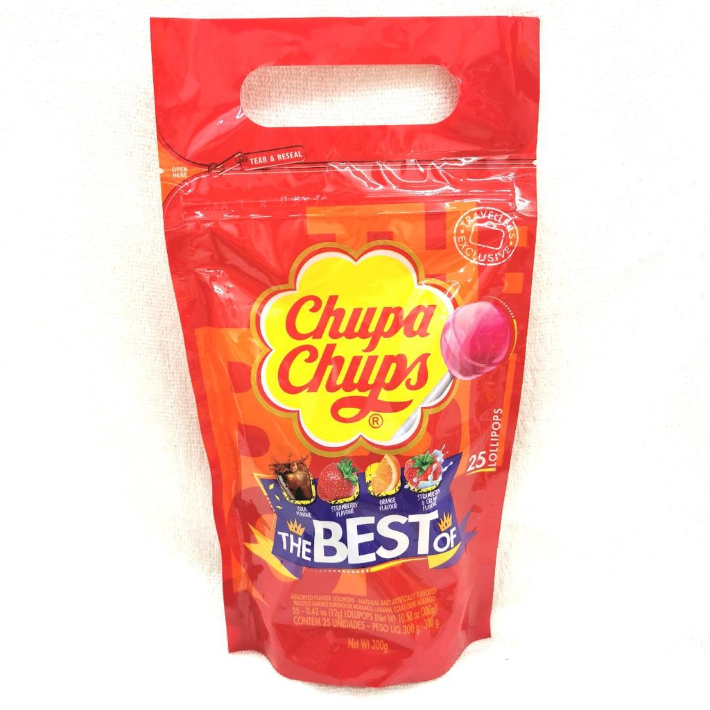 25pcs Chupa Chups Lollipops with resealable bag 12x25g (300g) | Shopee ...