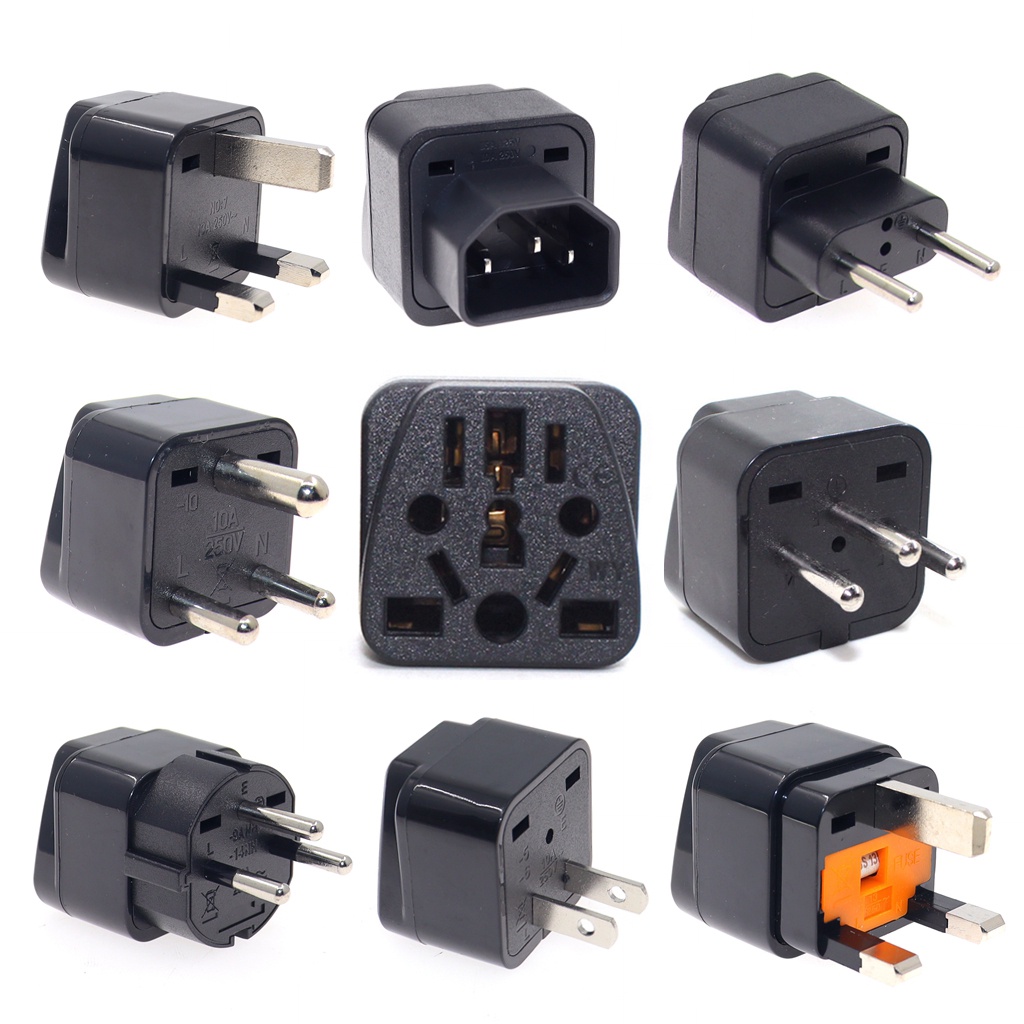 Universal Kr american european AU EU To US UK Power plug adapter USA ...