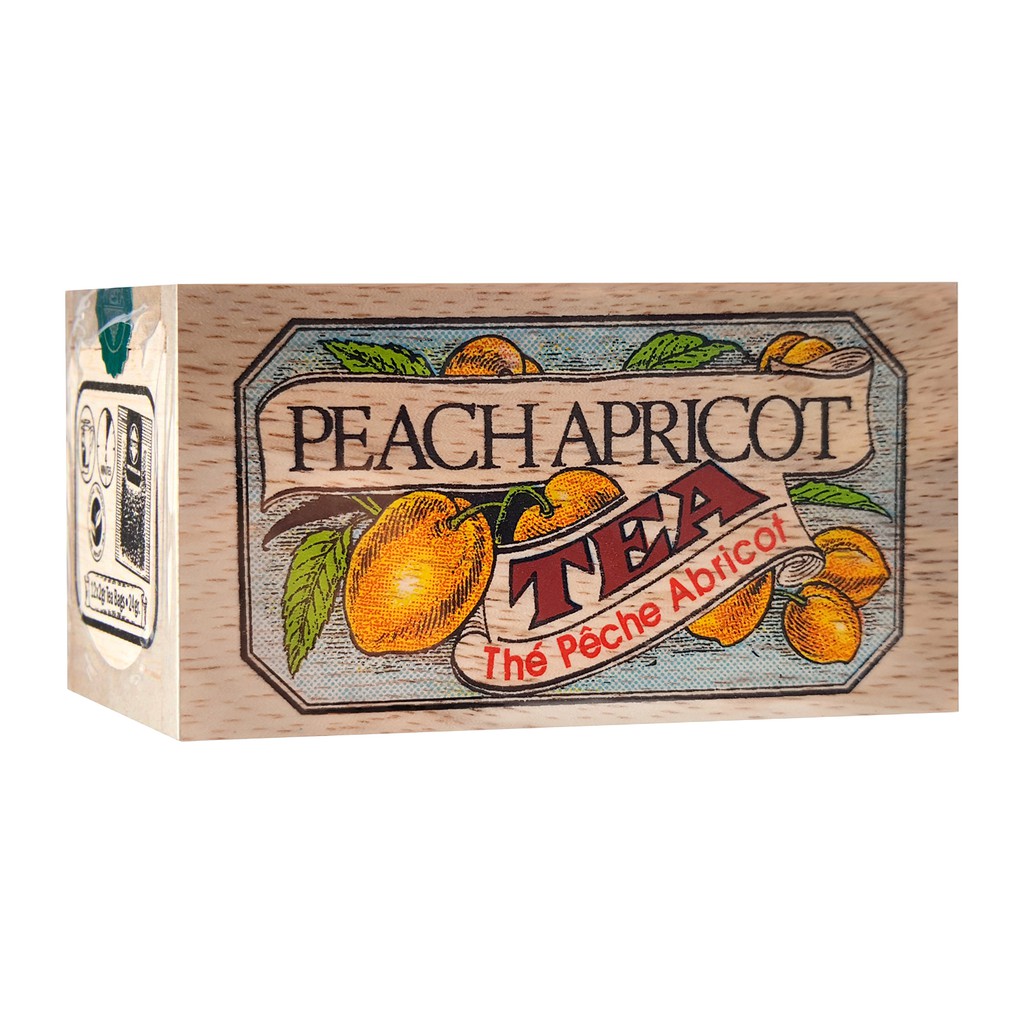 [Bundle of 2] Mlesna Tea Wooden Box Merlion Peach Apricot 12's (Raffles ...