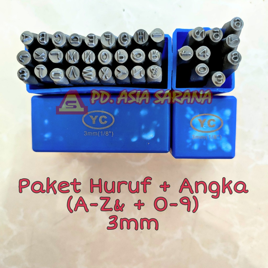 MATA [3mm] Alphabet Letter + Number Set YC Punch Package | Shopee Singapore