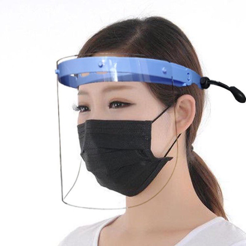 Wide Adjustable Clear Face Shield Transparent Full Face Mask Anti-fog ...