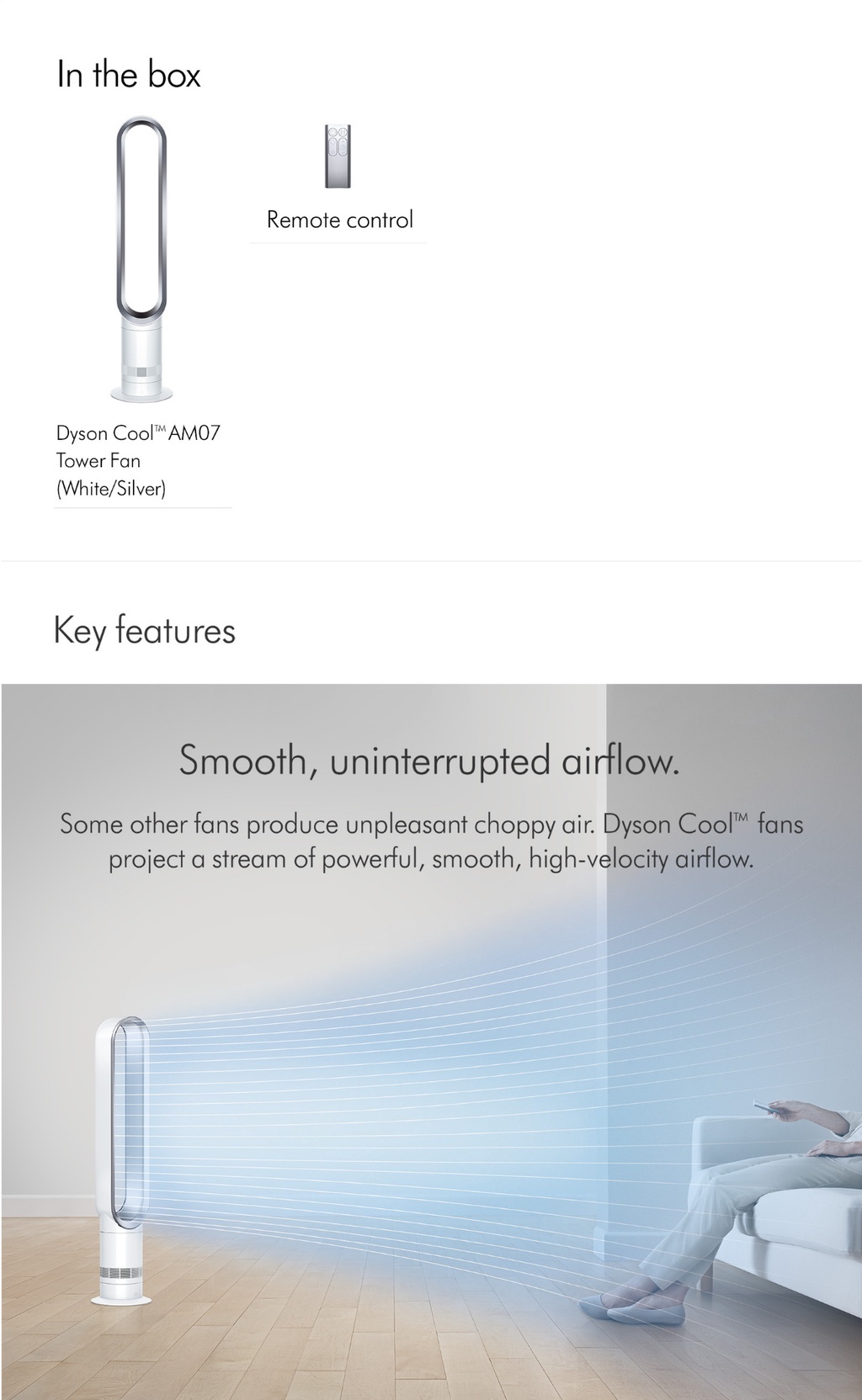 [CNY Specials] Dyson Cool ™ Tower Fan AM07 (White/Silver) | Shopee ...