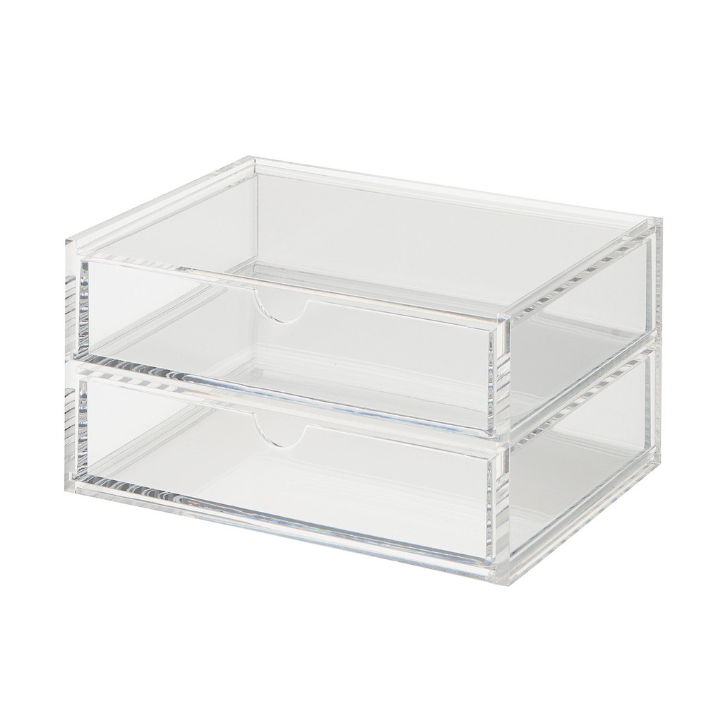 MUJI Acrylic Case With Drawer / 2 Rows / S | Shopee Singapore