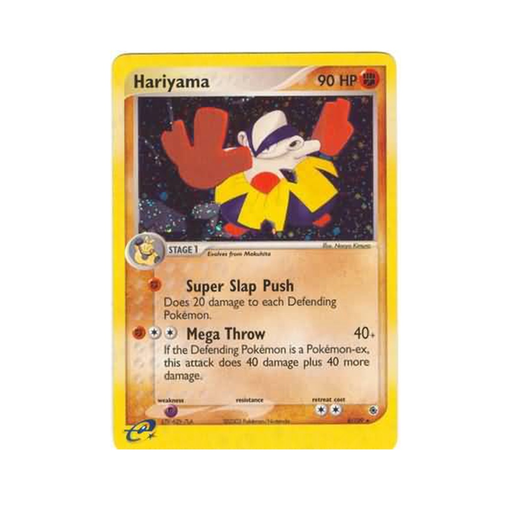 Pokemon - Hariyama Holo Rare (8/109) Card (Ex Ruby & Sapphire) | Shopee ...