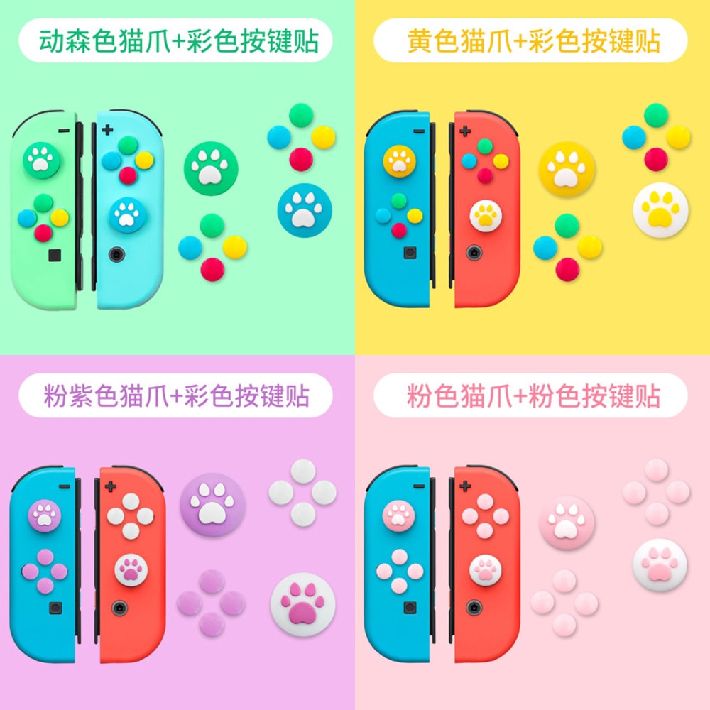 For Nintendo Switch Joy-con Joystick Button ABXY Key Sticker Thumb ...