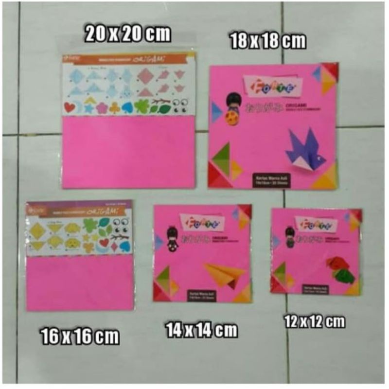 Origami Forte Folding Paper 14x14 cm (25 Sheets) | Shopee Singapore