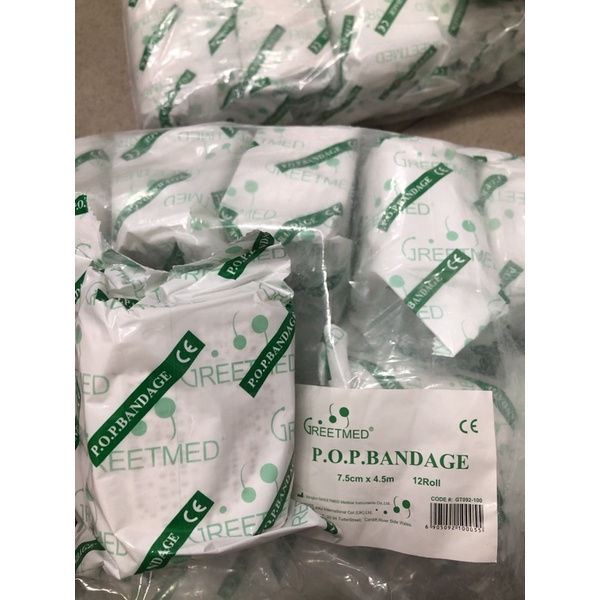 [Size 3in] P.O.P Bandage Greetmed plaster cast, 3in (7.5cm x 4.5m ...