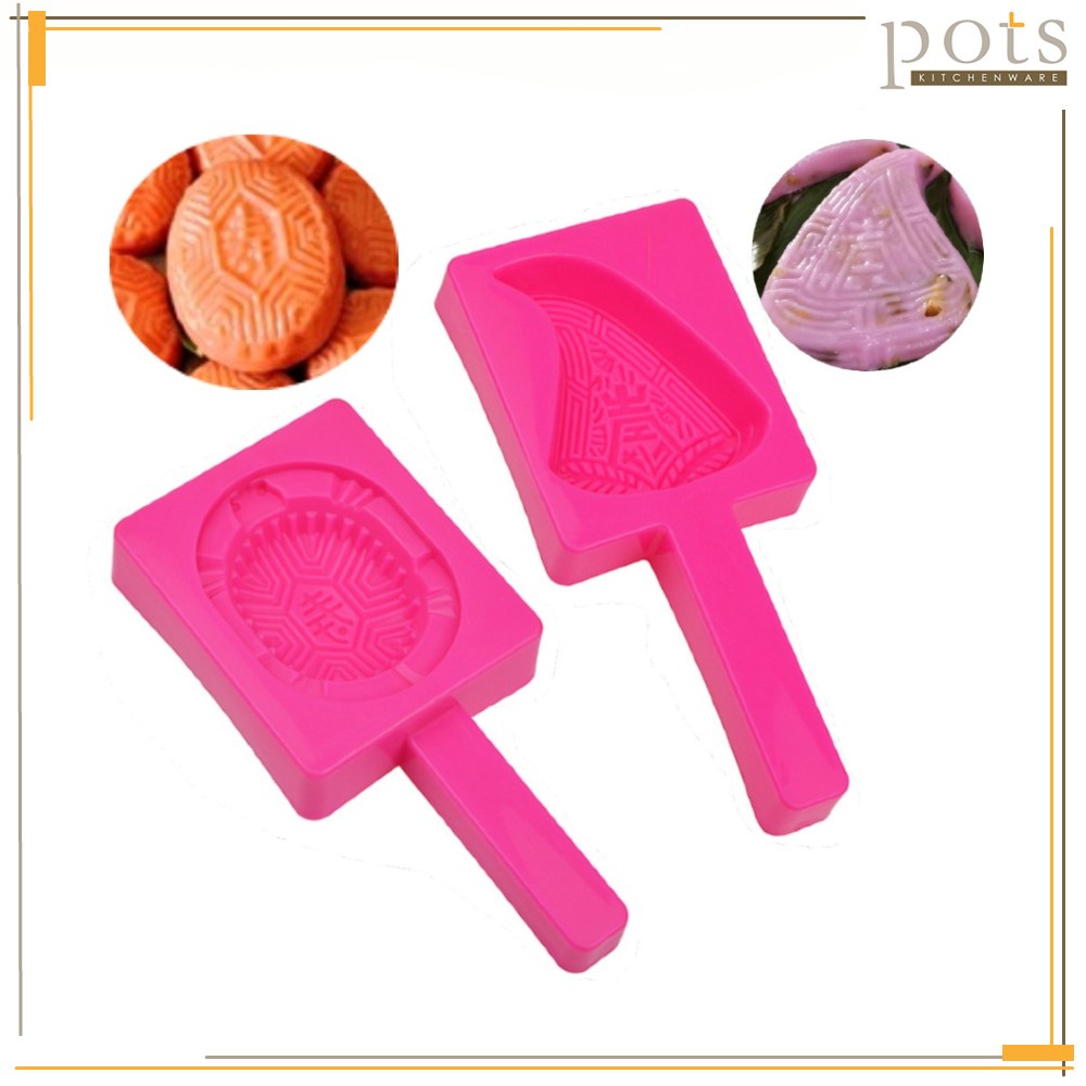 TeoChew Kuih Ang Ku Kueh Mould Red Tortoise Cake Plastic Mold ...