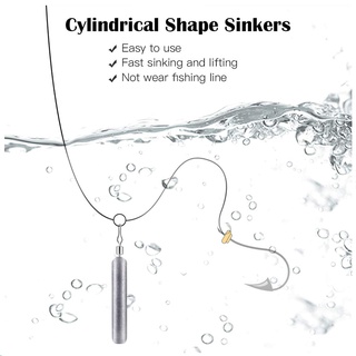 5Pcs Fishing Drop Weights Fishing Sinker Lead Drop Shot Rig Wacky Hooks ...