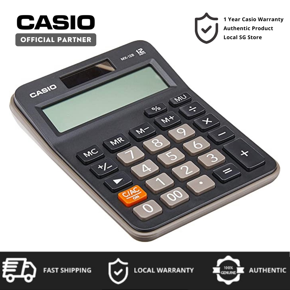 Casio Extra Large Display Calculator MX-12B (Mark-up %, Key Rollover ...