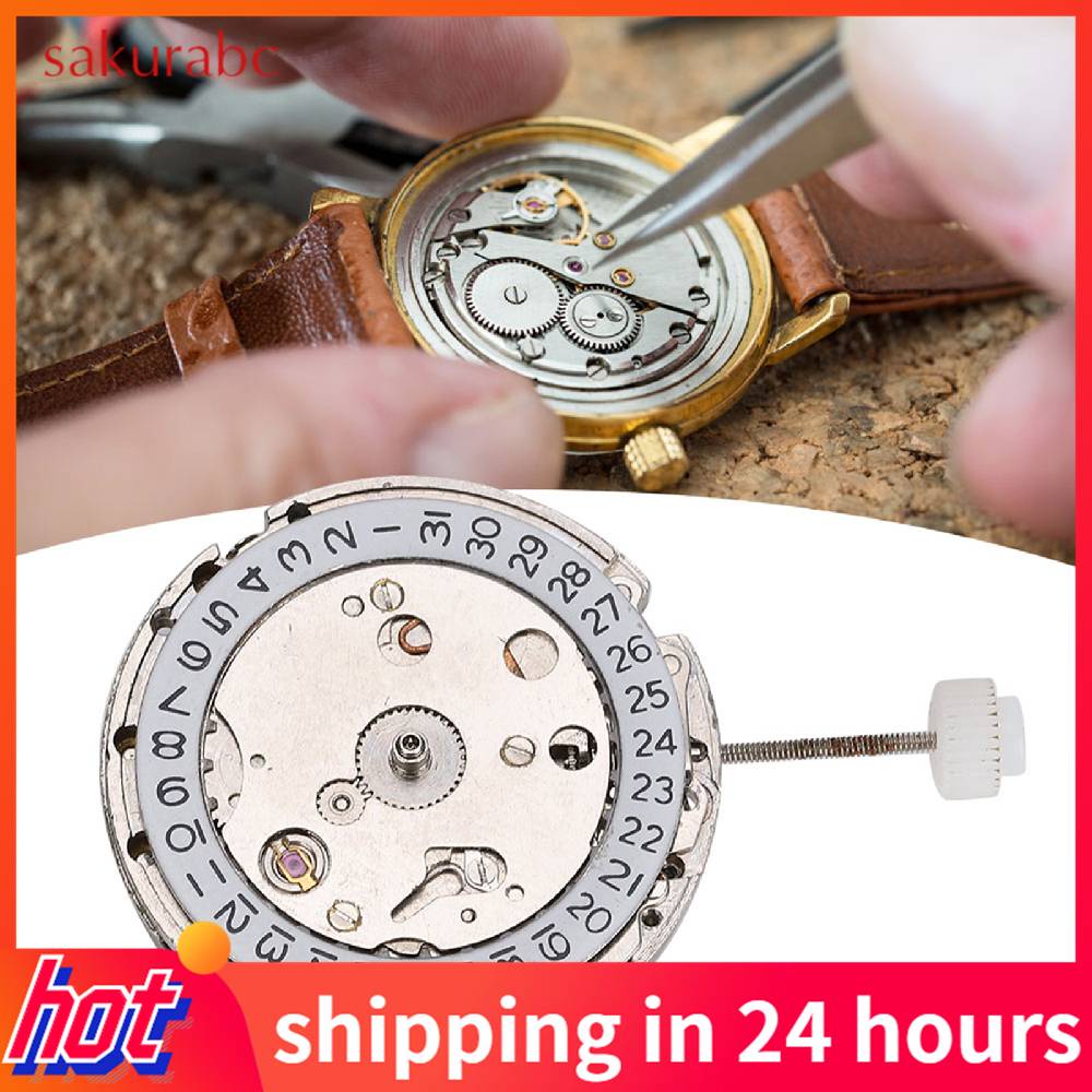 2813 Watch Movement Automatic Mechanical Replacement Part White ...