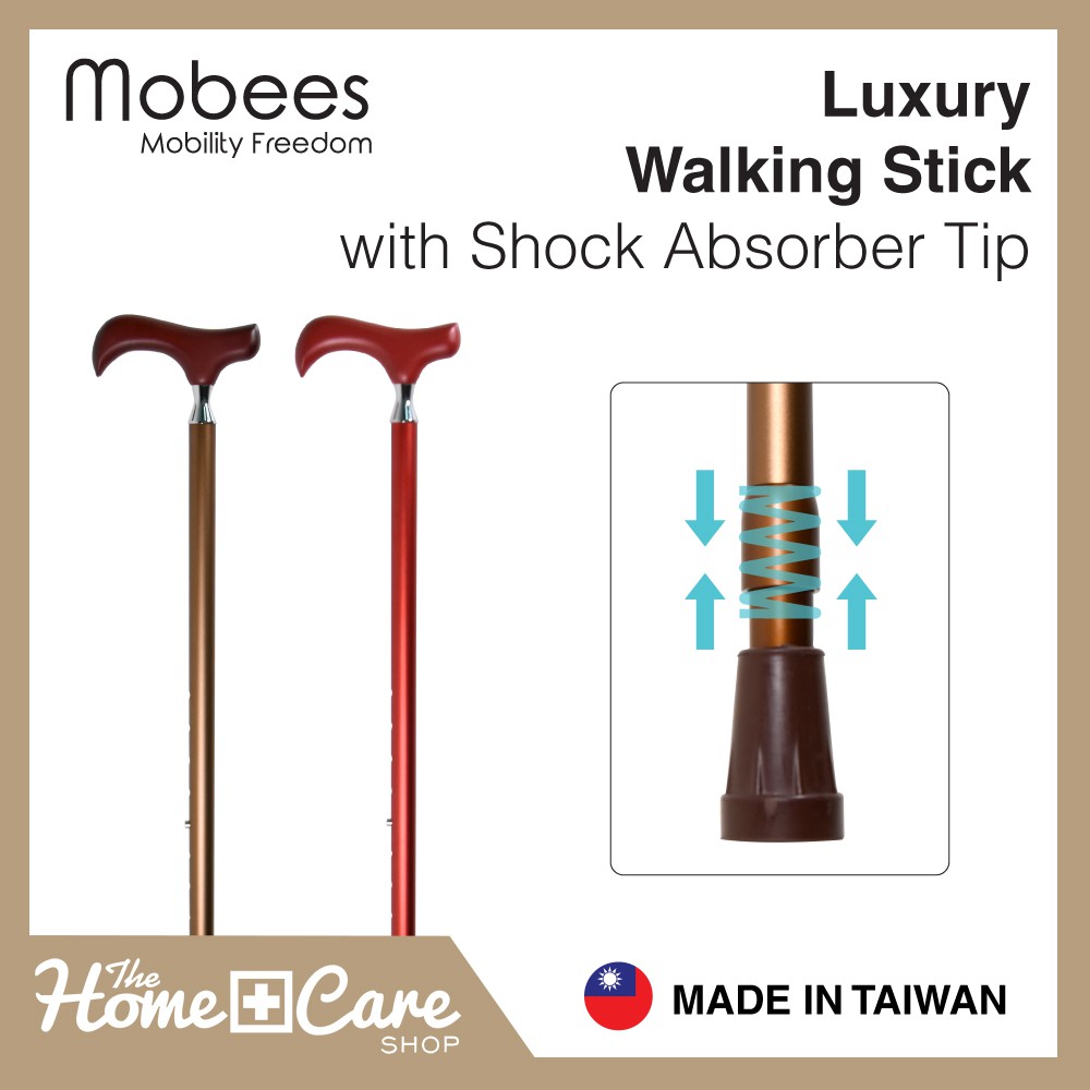 Mobees Luxury Walking Stick w/ Shock Absorber | Shopee Singapore