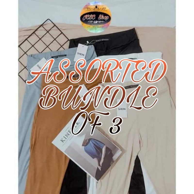 FLARE PANTS ASSORTED BUNDLE (with etiquette and pouch) | Shopee Singapore