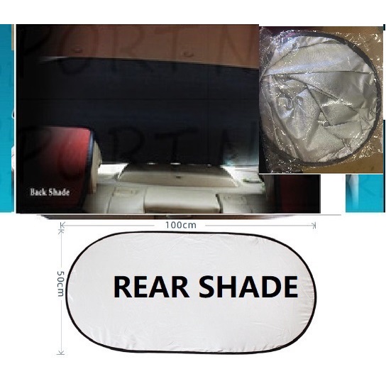 6 in 1 Car Sunshade Magic Shade Platinum Sunshade UV and SUN protection ...