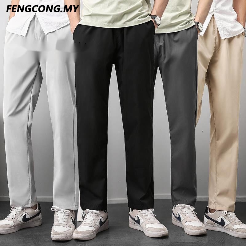 Long Pants Men Casual Seluar Lelaki Pants Men Casual Pant Straight Cut ...