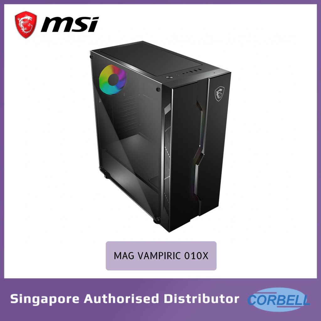MSI MAG VAMPIRIC 010X Desktop Case Chassis Mid Medium Tower (CS 1003 ...