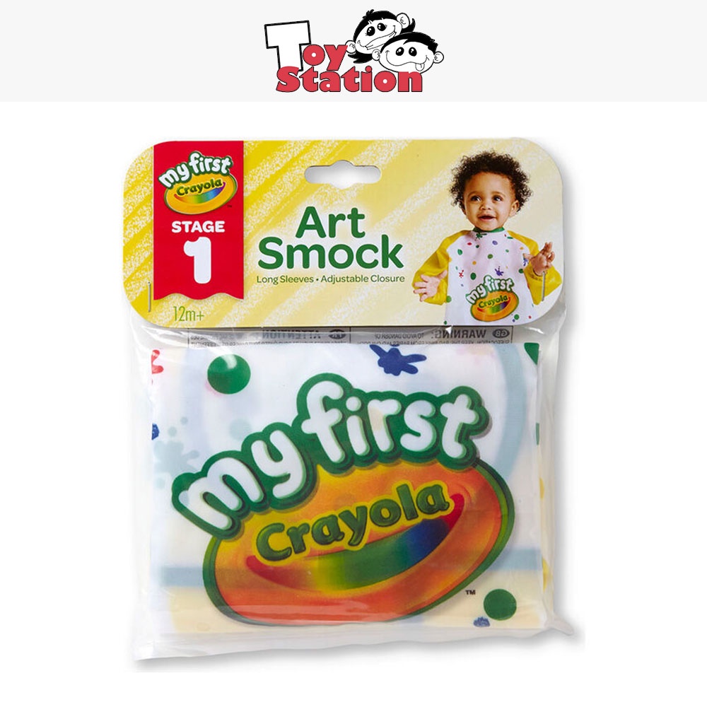 Crayola My First Crayola Art Smock 12m+ For Toddlers | Shopee Singapore