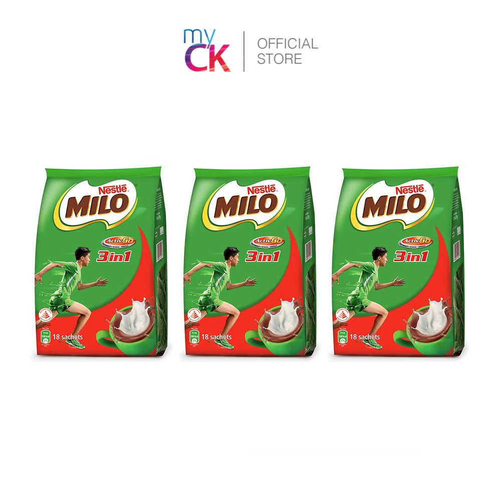 (Bundle of 3) Milo Activ-Go 3 in 1 16's x 27g | Shopee Singapore