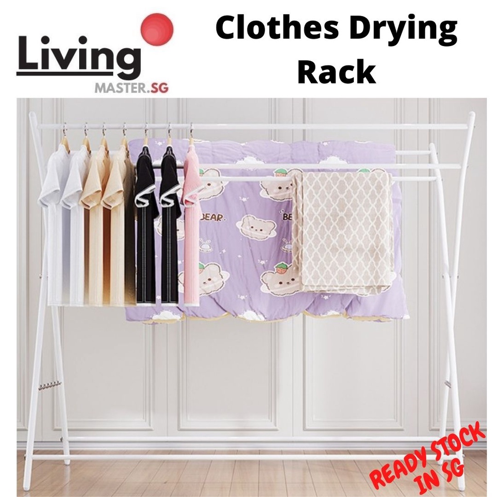 Foldable X Clothes Drying Rack for outdoor & indoor clothes rack [Easy ...