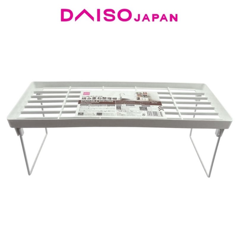 Stackable shelves Stackable Shelving/s Daiso | Shopee Singapore