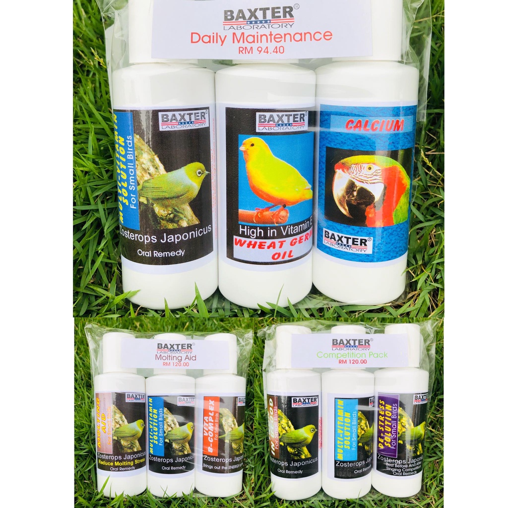 Baxter Nutrient Daily Nutritional Supplements for Birds (Exp 12/2025 ...