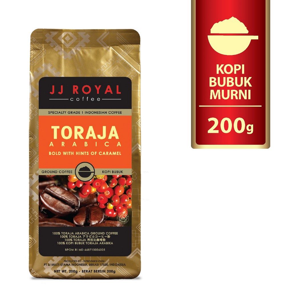 Coffee/Jur JJ Royal Toraja Arabica Ground Bag 200g Ground Coffee ...