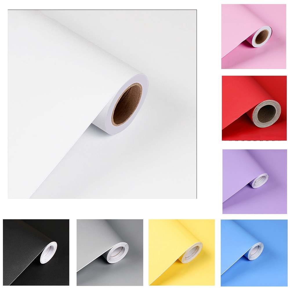 10m / 5m / 3m Matte Plain Wallpaper Self-adhesive PVC Living Room ...