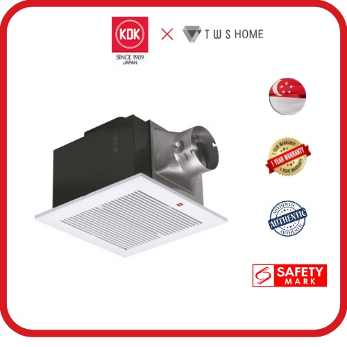 KDK Ceiling Mount Ventilation Fan | 17CUG/ CUH (17cm) or 24CUG/ CUH ...