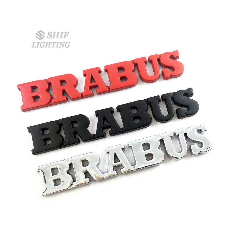 1 x Metal BRABUS Letter Logo Car Auto Rear Trunk Side Emblem Badge ...