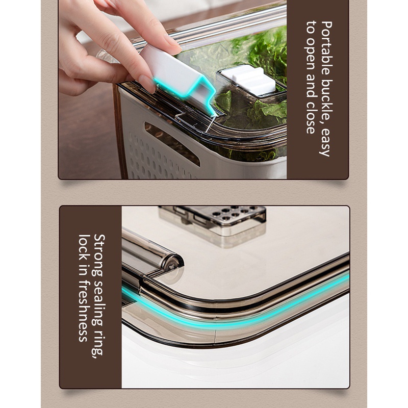 【SG Stock】Food Storage Container Food organizer Fridge High-capacity ...