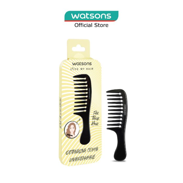 WATSONS Unbreakable Detangling Comb (Suitable for Thick Hair) 1s ...