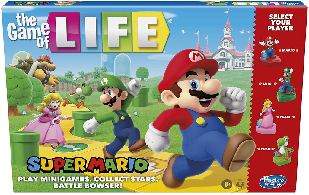 Hasbro Gaming The Game of Life: Super Mario Edition Board Game for Kids ...