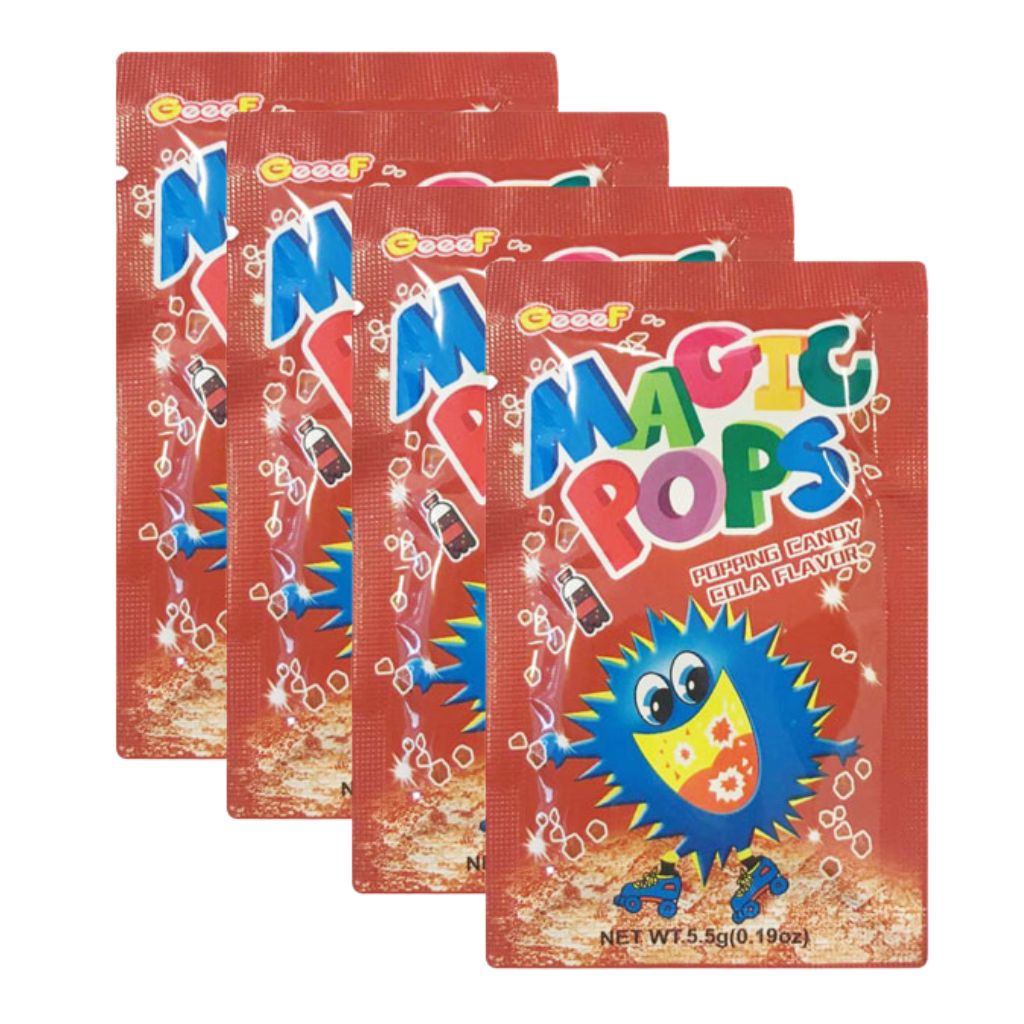 (5.5gx4Packs) Magic Pop Sparkles Sweet Candies Candy Biscuit Cracker ...