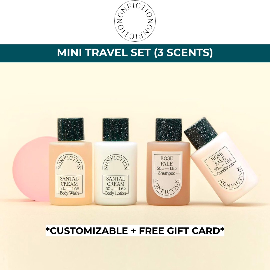 MINI TRAVEL SET [NONFICTION] Body Wash + Lotion & Shampoo + Conditioner ...