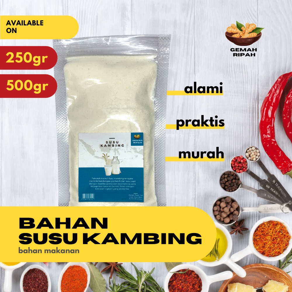 Goat Milk 250gram 500gram 1kg Etawa Goat Milk Powder Pure Ettawa Goat ...