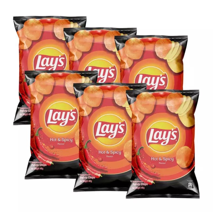 Lay's Hot and Spicy 48g (Pack Of 6) | Shopee Singapore