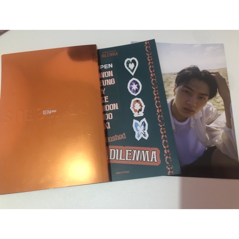 Photobook STICKER MINI POSTER JAY Dimension: Diilemma OFFICIAL WEVERSE ...