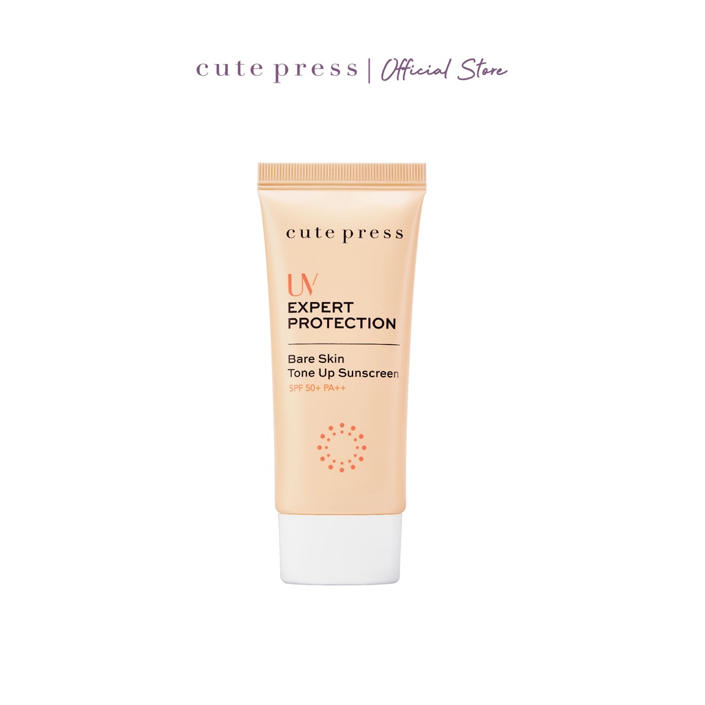 Cute Press UV Expert Protection Bare Skin Tone Up Sunscreen SPF50+ PA++ ...