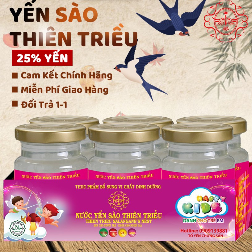 Thien Trieu Bird's Nest 25% pure fresh bird's nest for babies Box of 6 ...