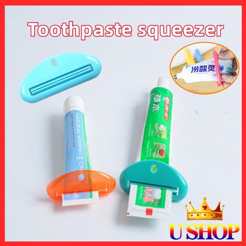 Portable Plastic Rolling Toothpaste Face Wash Squeeze Dispenser Hands ...