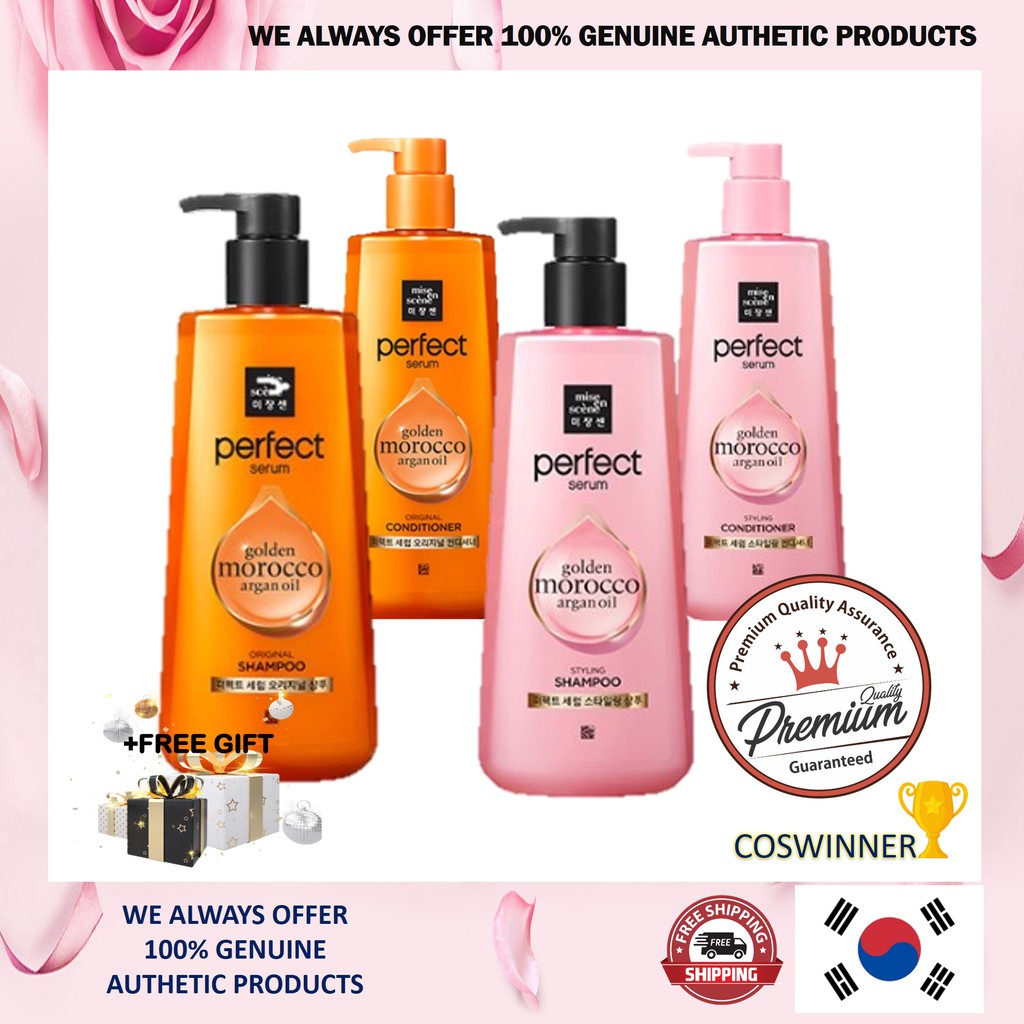 [Mise En Scene]Perfect Serum Styling Shampoo/Conditioner/Perfect Serum ...