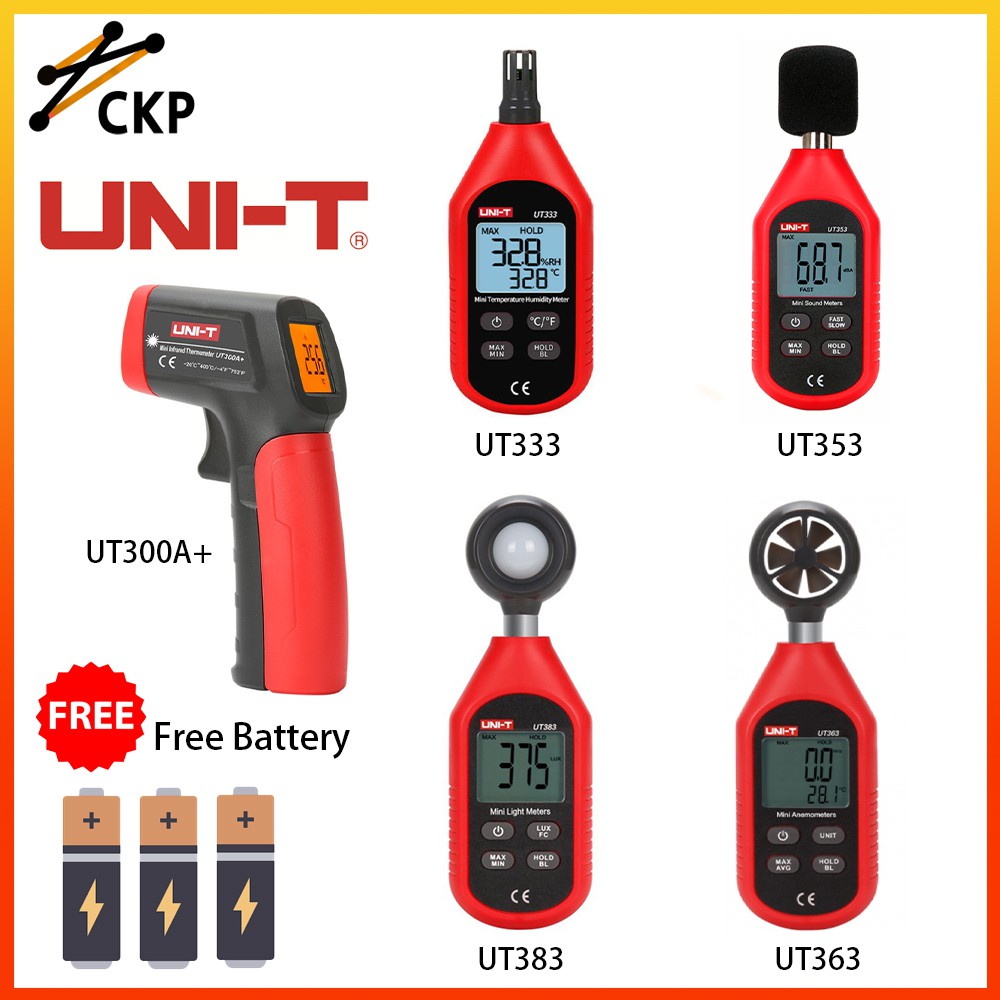 UNI-T UT300A+/ UT333/ UT353/ UT363/ UT383 Laser Infrared Thermometer ...