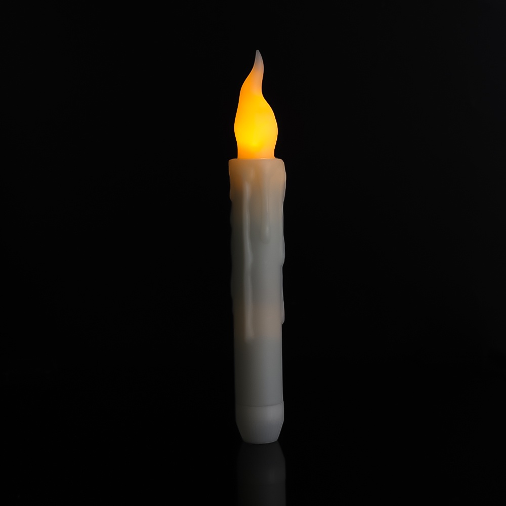 LED Candle Light Long Pole Candle Lamp Realistic Flameless Candles ...