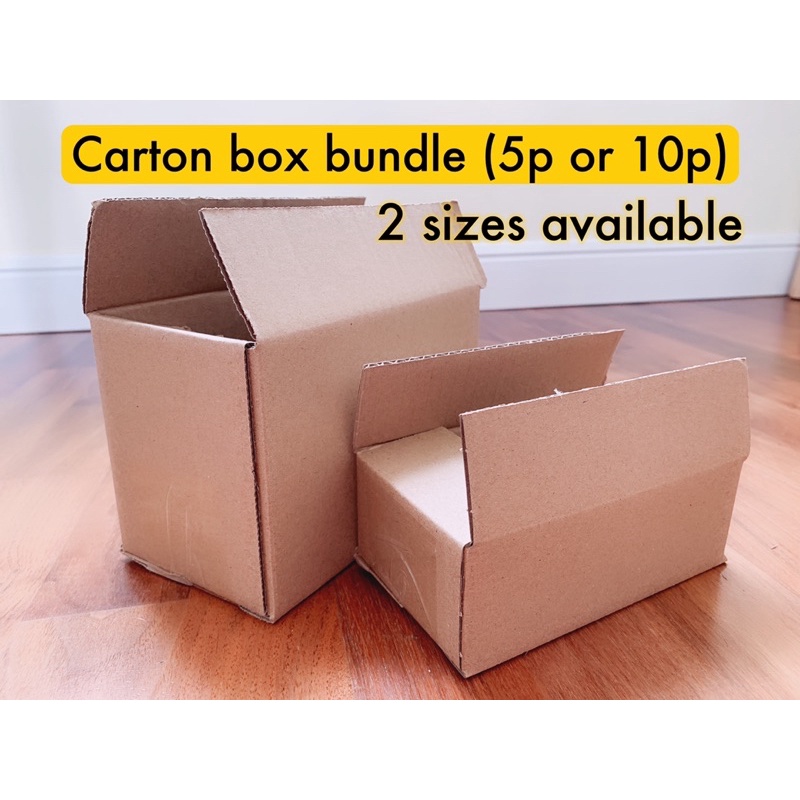 Thick wall carton package boxes 2 sizes | Shopee Singapore