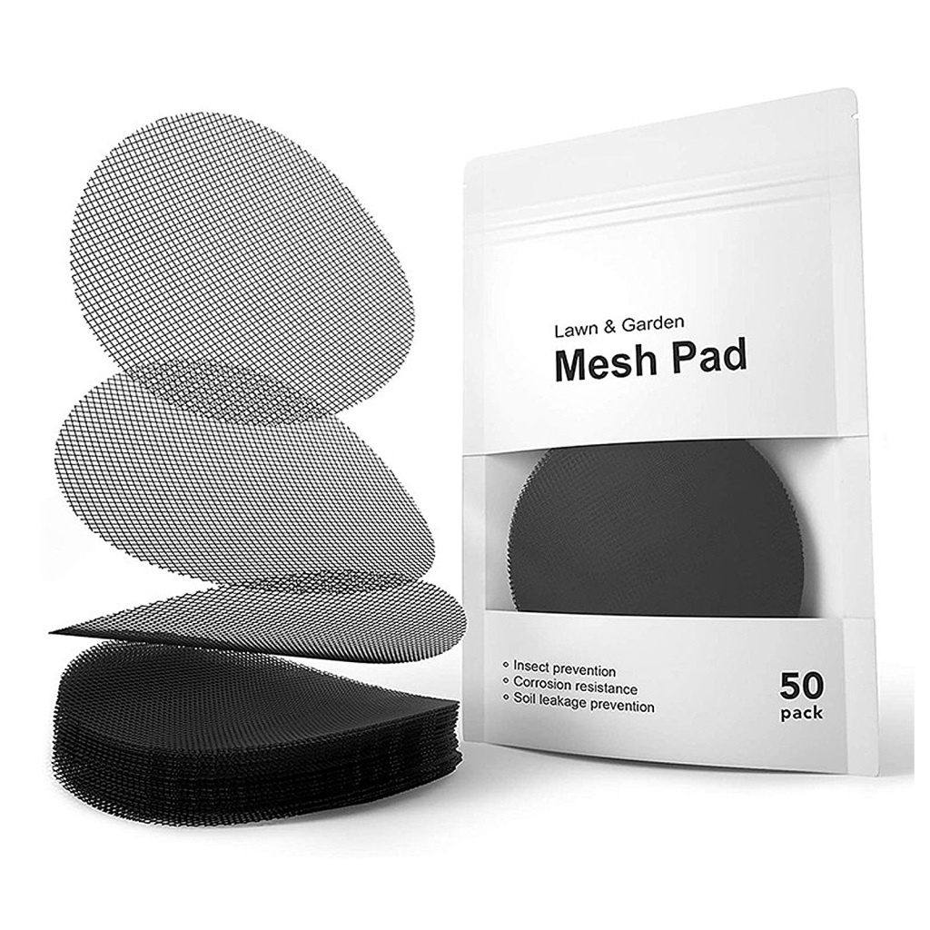 [herebuy] 50pcs Grid Mat For Flowerpots Mesh Pad Polyester Portable ...