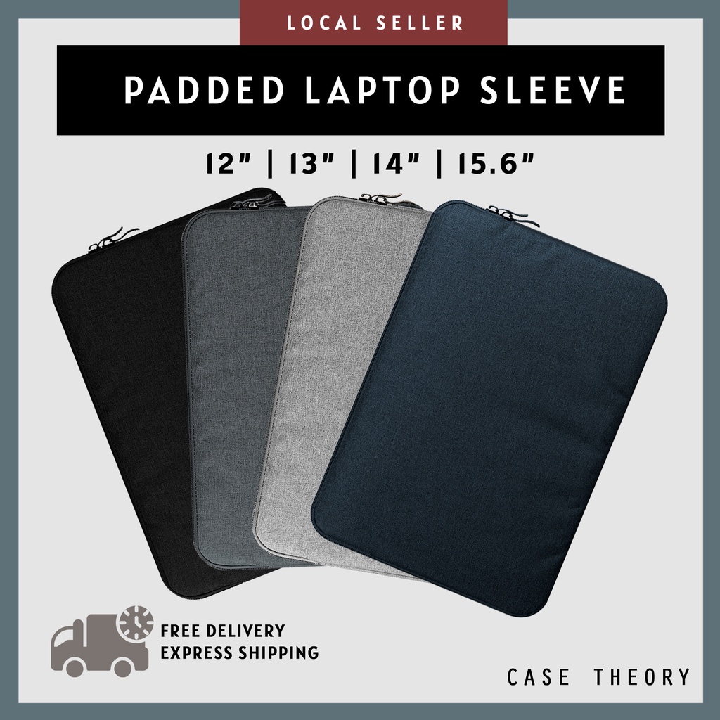 🔅cT🔅 Laptop Cover BASIC ZIP Sleeve With inner padding MacBook laptop ...