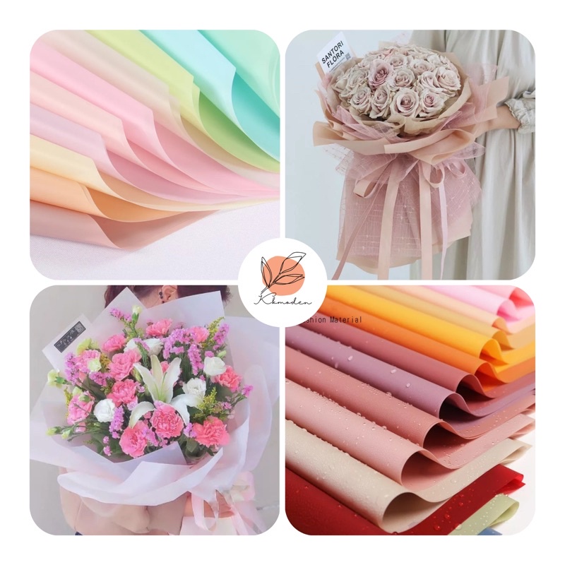 Flower WRAPPING Paper FLOWER One PASTEL Color (ECER) | Shopee Singapore