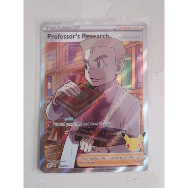 Pokemon professor research oak full art supporter 25th anniversary ...